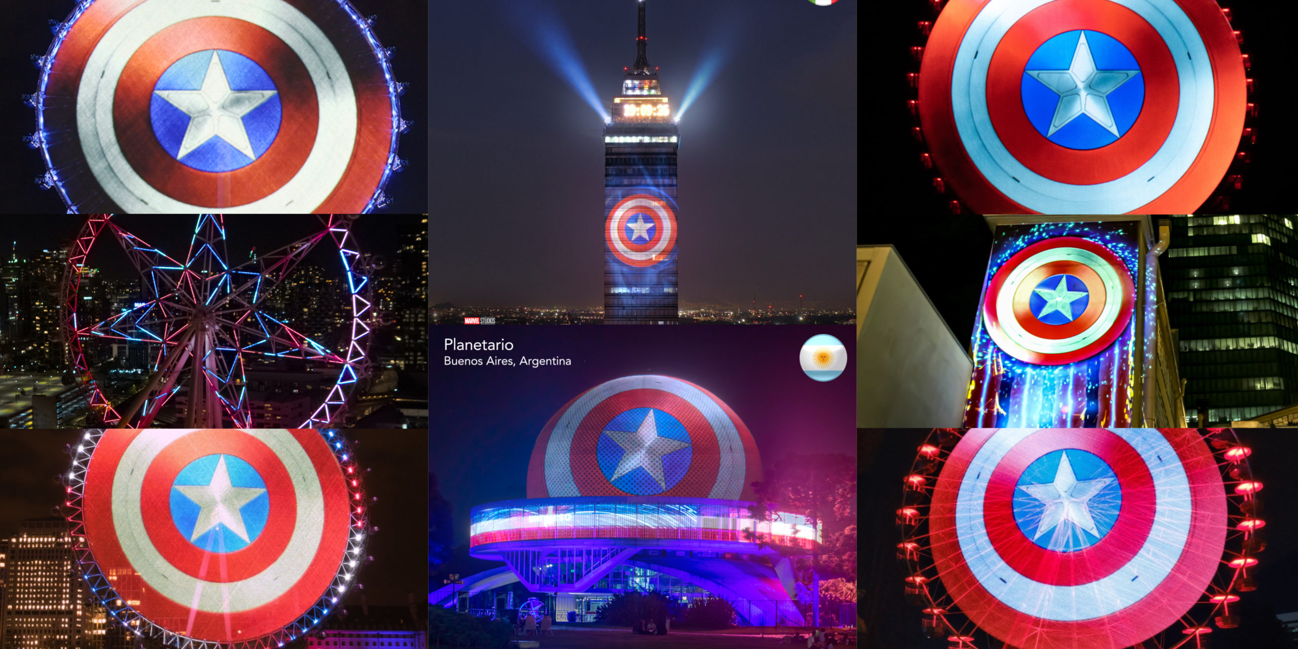 Shield Circles Globe for Falcon & Winter Soldier Premiere MarvelBlog.com