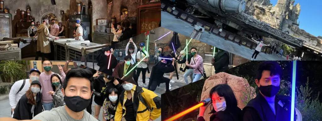 Simu Liu Becomes a Gray Jedi at Star Wars: Galaxy Edge - MarvelBlog.com