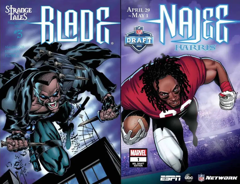 Slide in the End Zone with NFL MARVEL Variants - MarvelBlog.com
