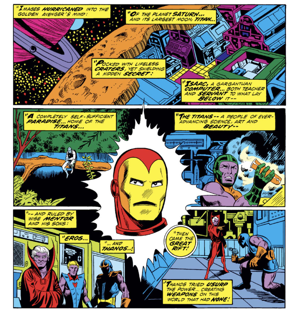 RETRO REVIEW: Thanos Unveiled in Iron Man (1973) #55 - MarvelBlog.com