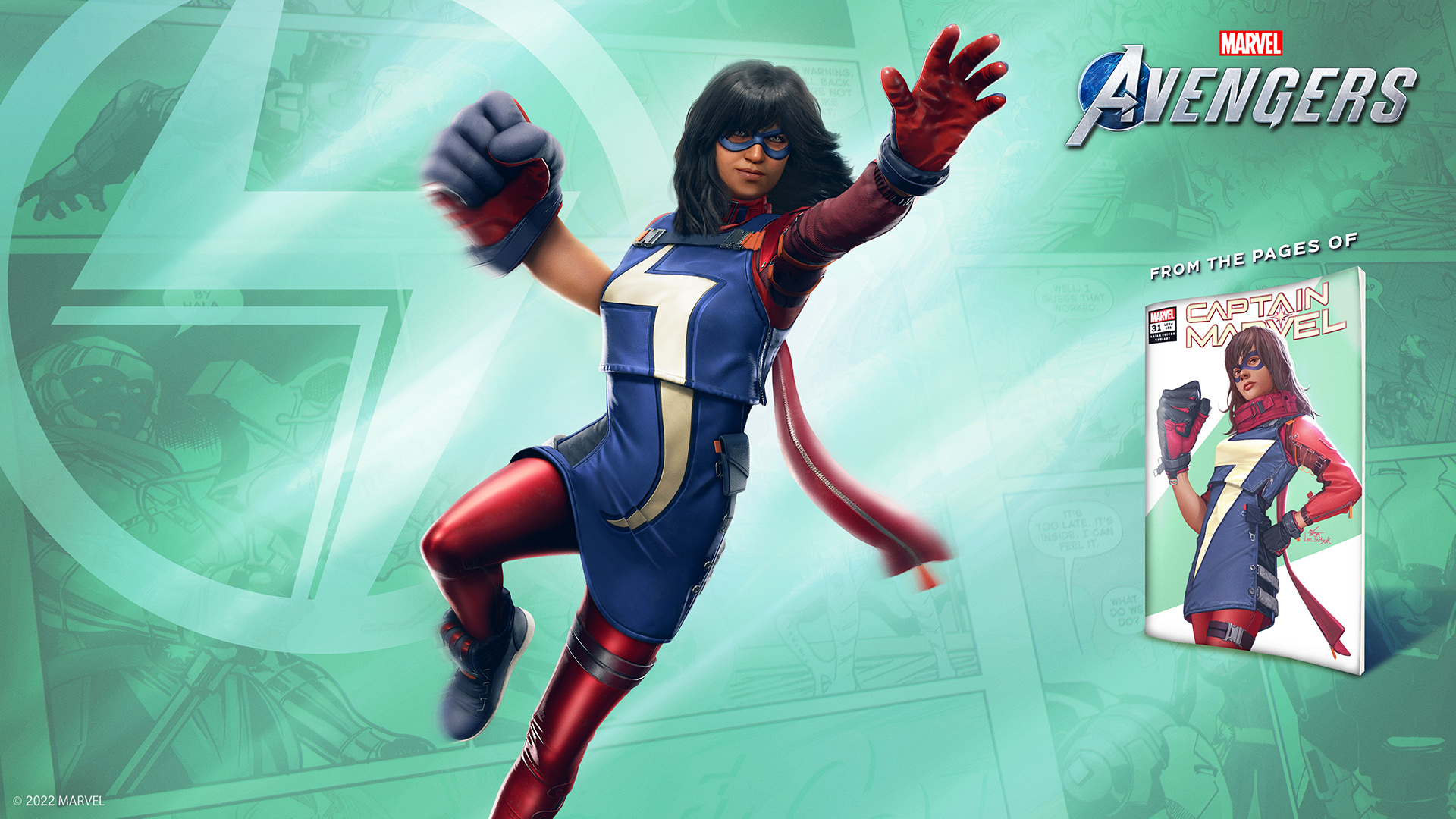 'Marvel's Avengers' Introduces Brand New Ms. Marvel Outfit - MarvelBlog.com